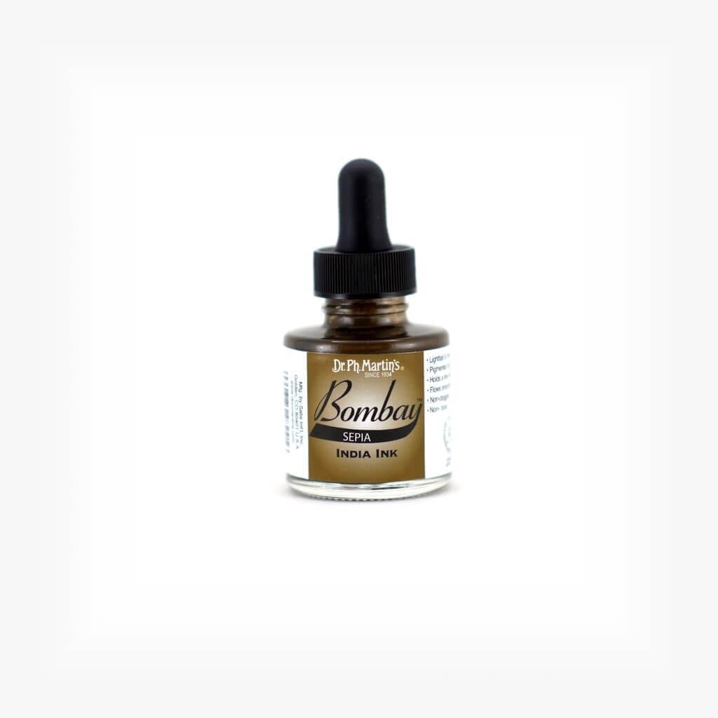 Dr Ph Martin s Bombay India Ink Sepia Blots Pen Ink Supplies dr-ph-martin-s-bombay-india-ink-sepia-blots-pen-ink-supplies
