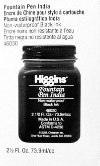 Higgins Fountain Pen India Ink