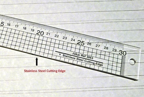 Jakar Acrylic Cutting Ruler 30cm - Blots Pen & Ink Supplies