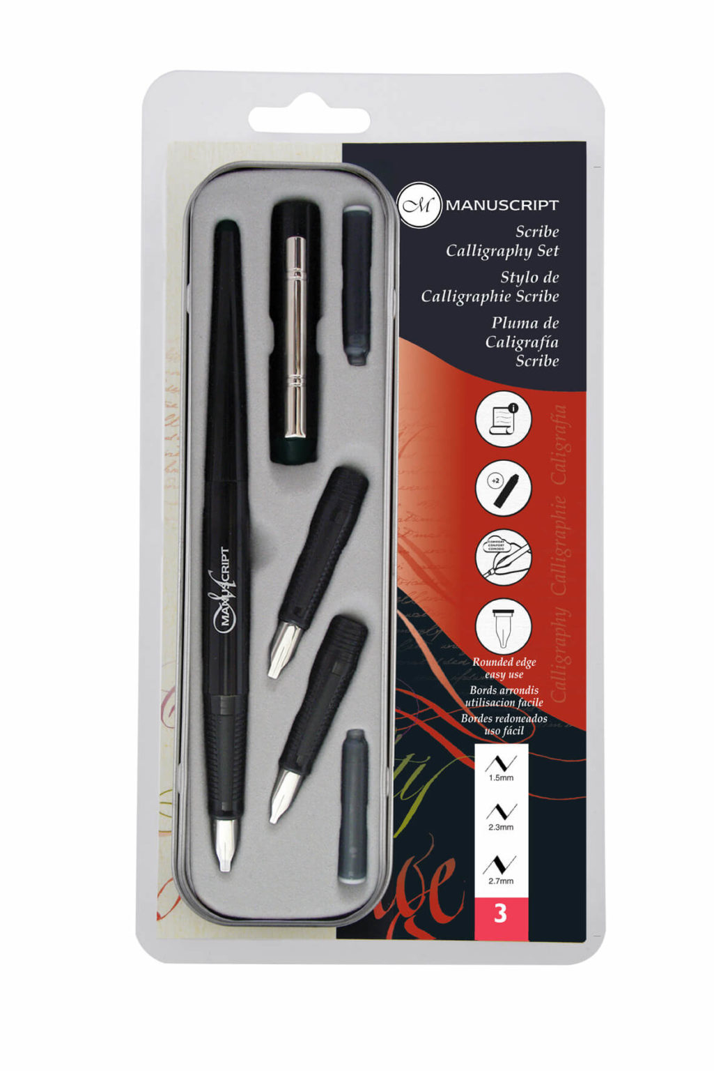 Manuscript Scribe Series 3 Pen Set - Blots Pen & Ink Supplies
